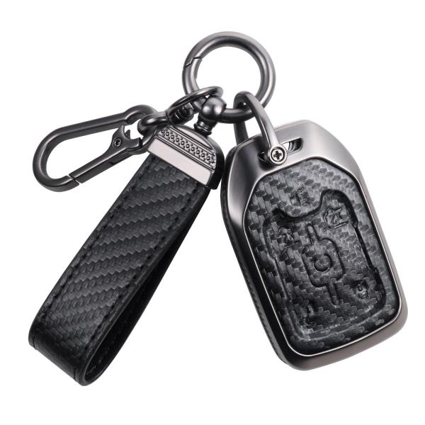 商品名: YO&amp;YOYE カーボンファイバーテクスチャキーフォブカバー, GMC 6ボタン対応, Fit for gmc 6 buttons YO&amp;YOYE Carbon Fiber Texture Key Fob Cove...