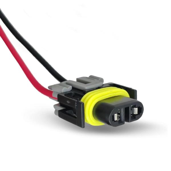 商品名: Sumjig(サムジグ) 1個 H11 車用フォグライト配線ハーネスプラグ、DJ7028Y-2.8-21 IP20防水2ピンピグテールアダプター多目的コネクタ、車用電球交換アクセサリー、車に適し(ブラック) Sumjig 1 PC...