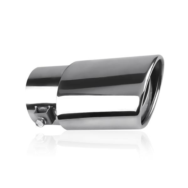 商品名:  Car Tailpipe, Stainless Steel Exhaust Tip, 2.48" Inlet 3.3" Outlet Exhaust Pipe Flue Muffler, Screw-fixed Modified...