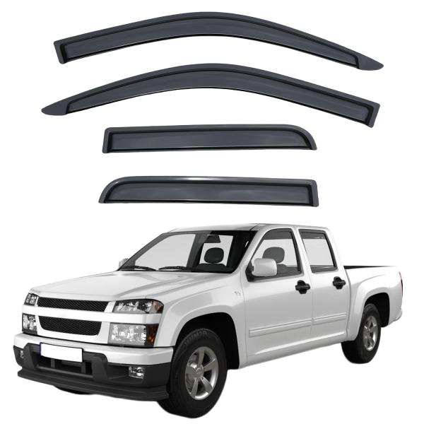 商品名:  Rain Guards Compatible with 2004-2012 Chevy Colorado/Gmc Canyon, Acrylic Slim Style Window Visor Rain Guard, Side ...
