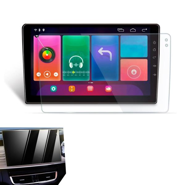 商品名: Sumjig(サムジグ) カーセントラルコントロールディスプロテクター 1枚 9インチ HD アンチブルーライト傷防止 強化ガラス 超薄膜 敏感なタッチスクリーン保護フィルム用 ほとんどの車にフィット(透明) Sumjig 1 P...