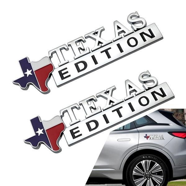 商品名:  Texas Flag Edition Emblems, Waterproof Rust-Proof Personalized Decoration, Self-Adhesive Decals for Body Trunk Hoo...