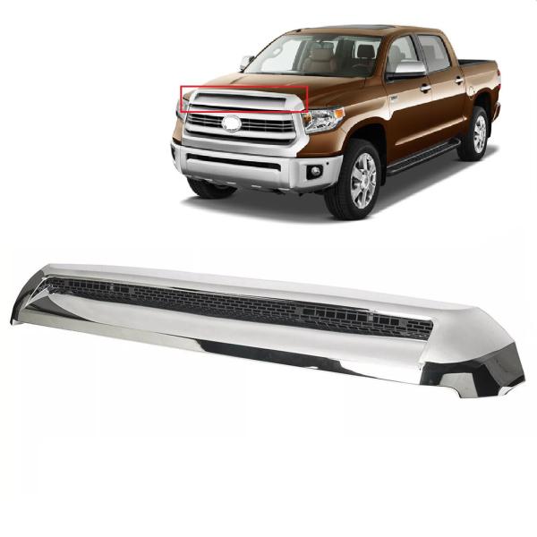 商品名:  Tundra Front Upper Hood Bulge Molding - New Chrome Front Upper Hood Scoop Modling Bulge Compatibel with 2014-2021 ...