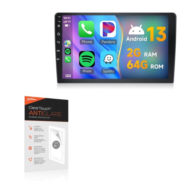 商品名:  BoxWave Screen Protector Compatible with Rimoody Android Double Din Car Stereo (9 in) - ClearTouch Anti-Glare (2-P...