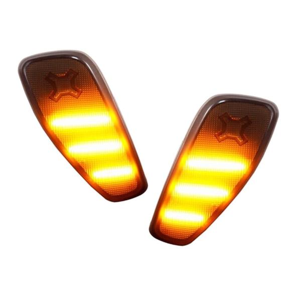 商品名:  Eohfsxk L + R Smoked Amber Side Marker Lights Quarter Panel Lamps -up ABS Housing Front Left Right for Jeep for Re...