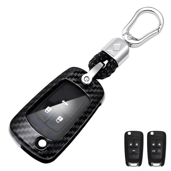 商品名:  Generic for Chevy Key Fob Cover, ABS Carbon Fiber Pattern Key Case for 2014-2018 2019 2020 Equinox Cruze Impala Ma...