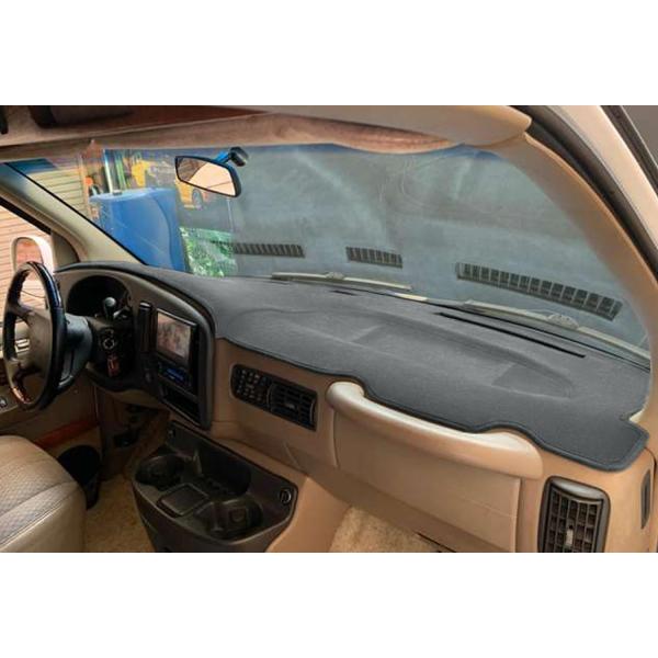 商品名: ダッシュカバーマット カスタムフィット シボレー シボレーエクスプレス/GMC サバナバン 1500 2500 3500 1996-2002 ダッシュボードパッドキャップ カーペットプロテクター K200(ダークグレー) Dash...