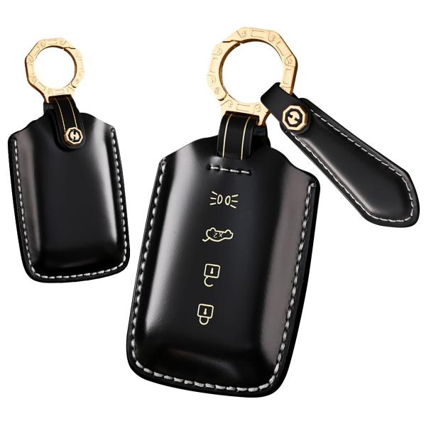 商品名:  HIBEYO Key Fob Cover Compatible with Maserati Grecale 2023 2024 Real Leather Handmade Key Case for Maserati Grecal...