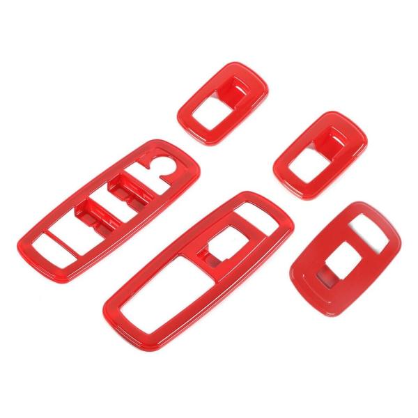 商品名:  Eohfsxk Red Window Lift Switch Button Panel Cover Trim 18+Accessories Left Right Front Rear for Ram 1500 3.0L 2018...