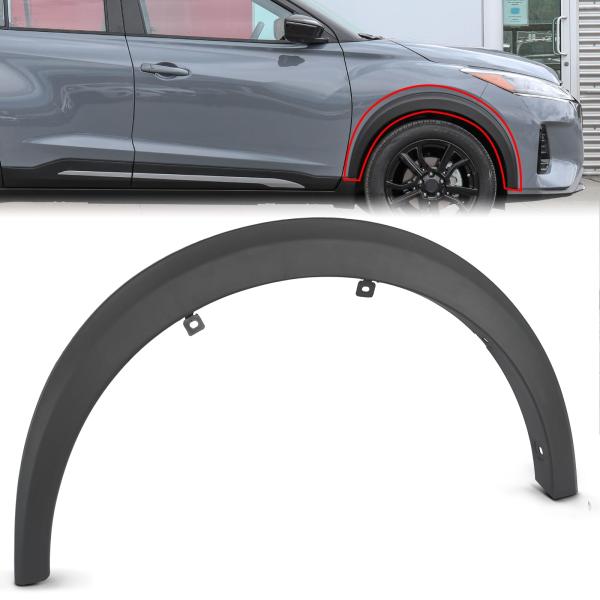 商品名: KARPAL フロントフェンダー フレア ホイール トリム モールディング 右助手席側 2018 2019 2020 日産 キックス 交換用 638105RB0A NI1291104に対応 KARPAL Front Fender ...