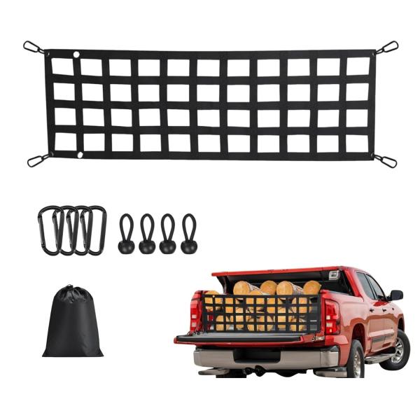 商品名:  Heavy Duty Tailgate Net for Truck Bed 60'' x 18'' - Made from UV-Resistant Polyester, Complete Accessories - Fit f...