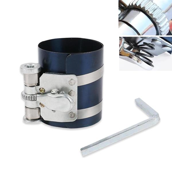 商品名: Crynod Pack-1 Car 7.6 cm ピストンリング取り付けツール、5.3 cm-17.5 cm 調節可能なピストンスプレーダープライヤー、自動ロック装置ピストンリングコンプレッサーメンテナンスアクセサリー、車用ユニバ...