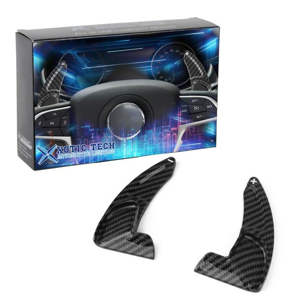 商品名: x xotic tech カーボンファイバーパターンパドルシフターエクステンション インテリアシフトカバートリム ダッジチャージャーチャレンジャーデュランゴまたはジープグランドチェロキー/チェロキーまたはクライスラー300 200...