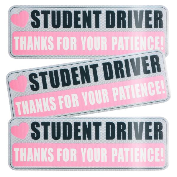 商品名: UBOG 学生ドライバーマグネット 3個 学生ドライバーステッカー 車用マグネット カーアクセサリー 反射 学生 ドライバーステッカー 面白いカーマグネット カーマグネット バンパーステッカー 新入生学習者ドライバー用 UBOG ...