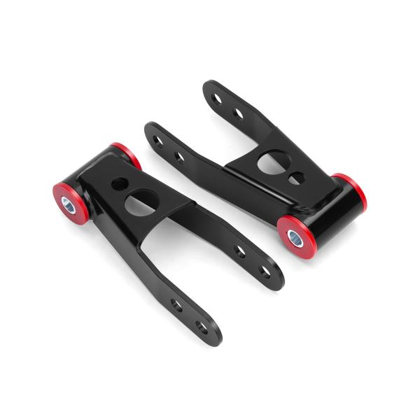 商品名: Dynofit ドロップ下げシャックル シルバラード1500用、1-2インチ リアドロップシャックルキット 1999-2019 シボレー シルバラード 1500 GMCシエラ 1500、6 LUG 下げシャックルサスペンションキッ...