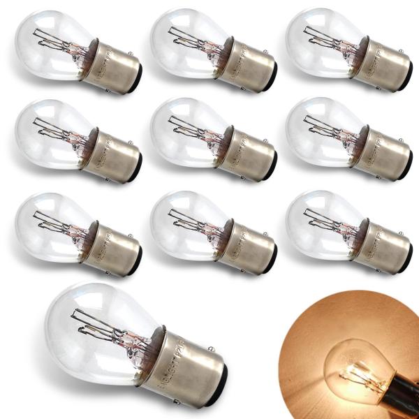 商品名:  dawfall 10 PCS Car Halogen Signal Lights, P21/5W Car Brake Tail Lights, Car Turn Signal Bulbs, Universal for Most ...