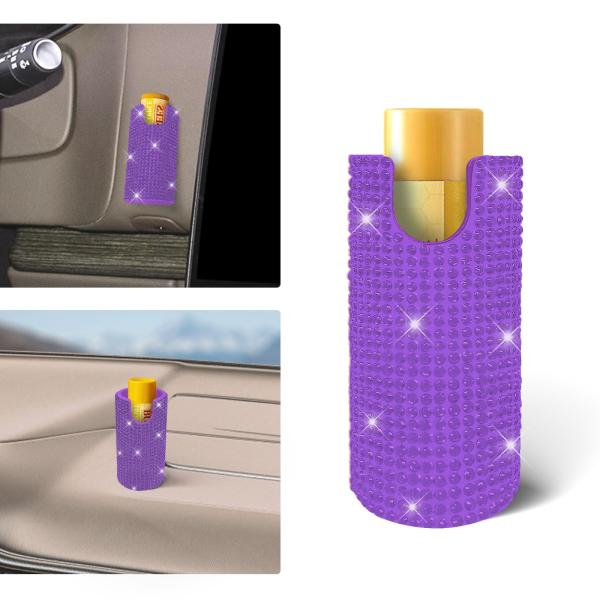 商品名: OYIXIO 車用チャップスティックホルダー アップライトリップクリームホルダー -- 溶けない キラキラ光る女性用カーアクセサリー ほとんどの車に対応 (パープル OYIXIO chapstick Holder for car,...