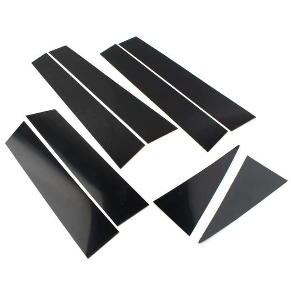 商品名:  Cnswee6 8pcs Pillar Post Decal Trim for Car Side Door Window for Nissan Rogue 2014 2015 2016 2017 2018 2019 2020ブラ...