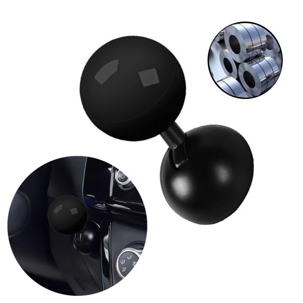 商品名: enttgo 車用ワンタッチスタートボタン プッシュツースタートロッカーレバー、エンジンスタート/ストップジョイスティック、装飾アクセサリー用フルメタルボールバースターターカバー付き(メタルボール - ブラック) enttgo C...