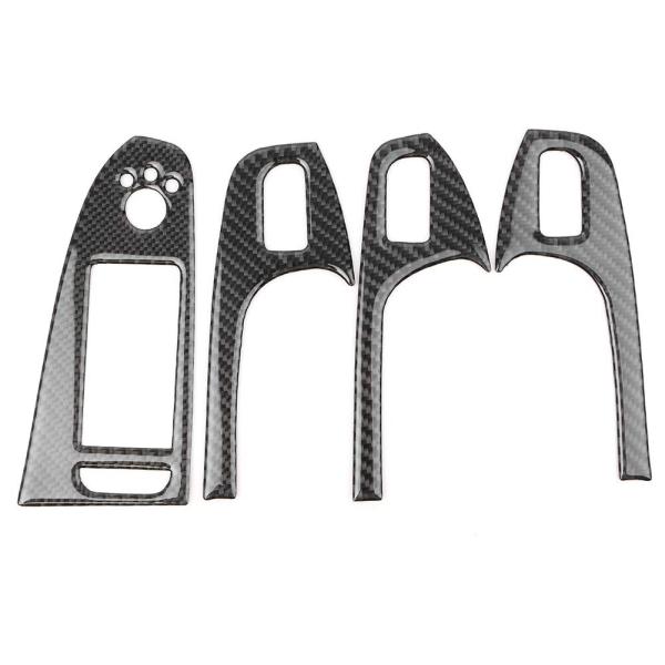 商品名:  generic Cnamid5 Automative Real Carbon Fiber 4pcs Interior Side Door Armrest Panel Cover molding Trim Inner Decora...