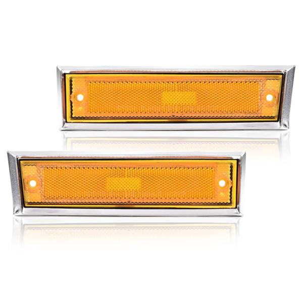商品名:  GRAND ORANGE Amber Side Marker Light Turn Signal Lamp Compatible with 1981-1991 Chevy GMC Blazer Suburban Jimmy C/...