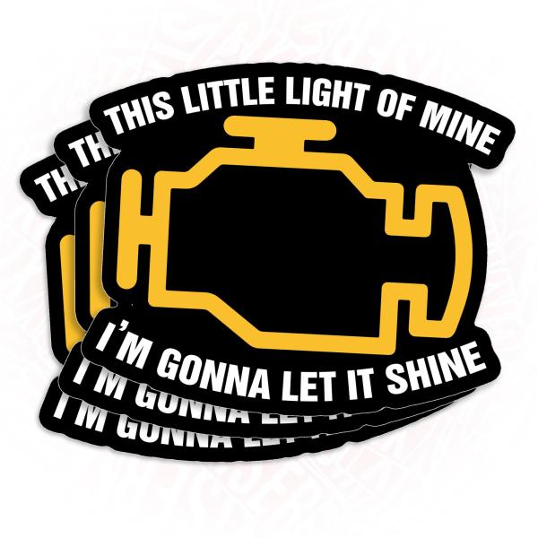 商品名: (3枚) This Little Light of Mine ステッカー、3インチ ブルーカラーチェックエンジンドライビングバンパーステッカー防水ダイカットビニールラップトップステッカー、ウォーターボトルステッカー、面白い車のデカ...