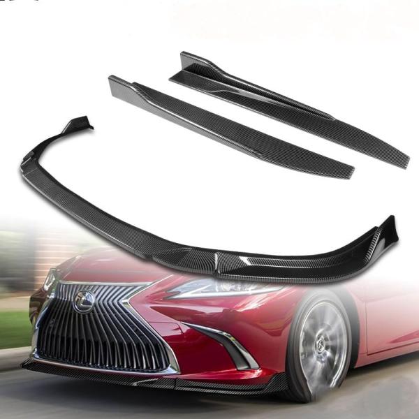 商品名:  HK5 5pcs Combo Front Bumper Body Kit Lip + Side Skirt Extensions Diffuser Compatible with 2019-2023 Lexus ES300H E...