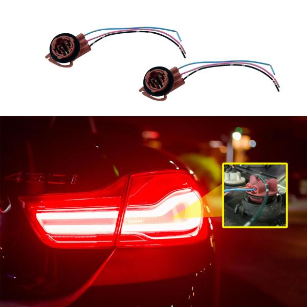 商品名:  2PCS Pre-Wired Harness Sockets, 3156 3157 Car LED Bulbs Socket Adapters, Car Accessories Bulb Pigtail Socket Plug ...