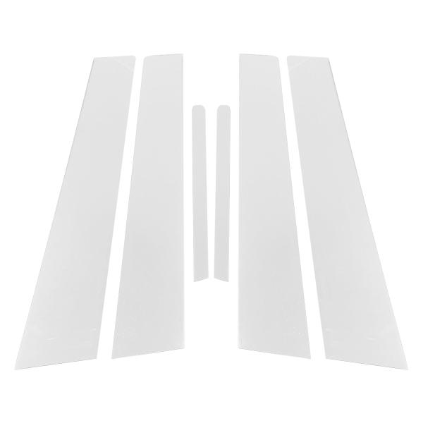 商品名: HEROFFIX ドアピラーウィンドウトリム 6個 Kia Forte 2014-2018 フロントリア左右アンチスクラッチステッカーピラーポストカバー クロムシルバートーン HEROFFIX 6 Pcs Door Pillar ...