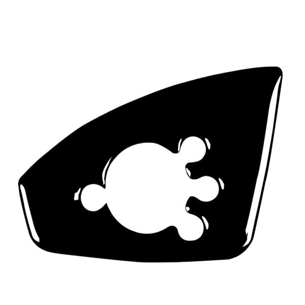 商品名:  Cnfang4 RHD Interior Door Lock Panel Button Trim Decor Cover Stiker Carbon Fiber Piano Black for Audi TTS TT TTRS ...