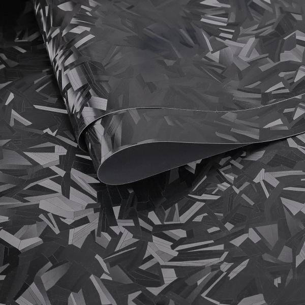 商品名: Lypumso PET鍛造カーボンファイバービニールラップ、光沢のある自動車用ビニールフィルム、エアリリーステクノロジー、車両デカールDIYインテリアエクステリアデコレーション(3Dブラック鍛造、1フィート×5フィート) Lypu...