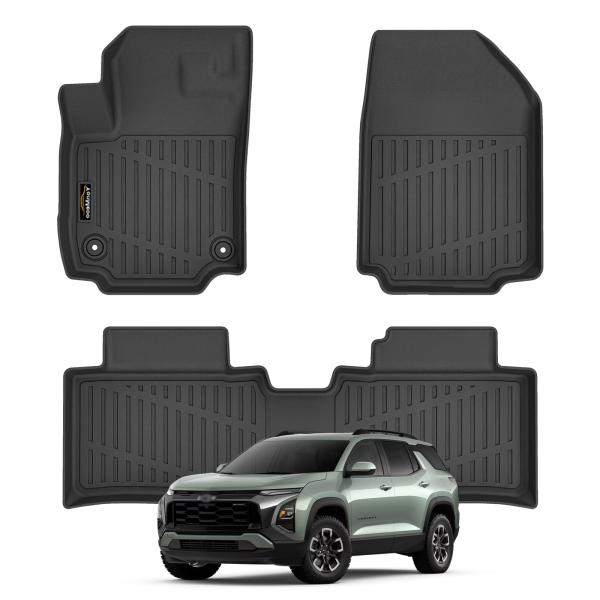 商品名: YonMeoo フロアマット 2025年シボレーエクイノックス用 Floor Mats Custom Fit for Chevy Equinox 2025 2026 Fuel (Not for EV) All Weather TP...