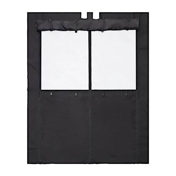 商品名: VANNCAMP アップグレードバグスクリーン フォード トランジット ハイルーフ用 リアドア バグメッシュスクリーン 耐風性のための重みのあるボトムシーム、追加のプライバシーパネル、センタージッパークロージャー VANNCAMP...