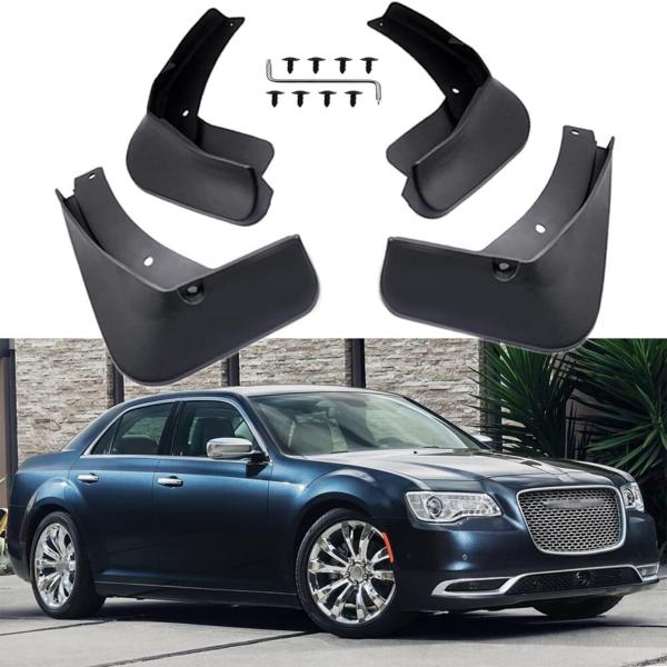 商品名:  AZUIQiMeng 4Pcs Car Mud Flaps Splash Guards Fender Mudguard Compatible with Chrysler 300 Sedan 2015-2020, Durable ...