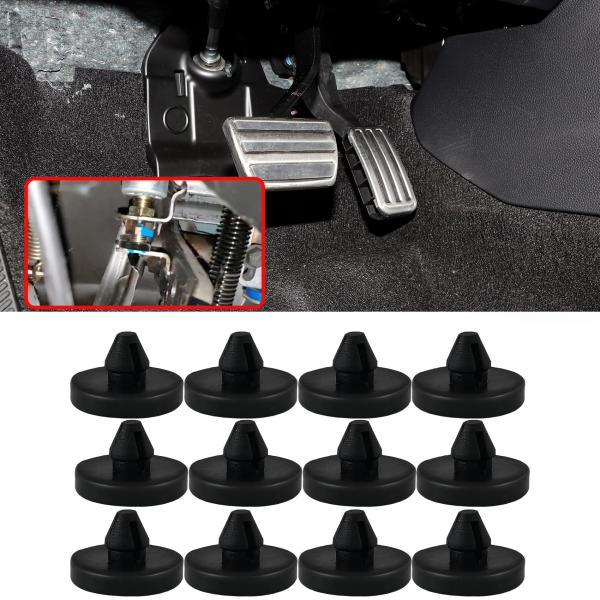 商品名: ASUBHA 12個 ブレーキスイッチストッパー、ブレーキペダルストップパッド、カーブレーキペダルストップパッド交換、90541-06036クラッチペダルストッパーカーアクセサリーほとんどの車に適合 ASUBHA 12PCS Ca...