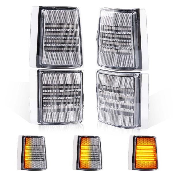 商品名:  Gempro Sequential Amber LED Corner Side Marker Turn Signal Lights for 1995-1999 GMC Truck Suburban C/K 1500 2500 3...