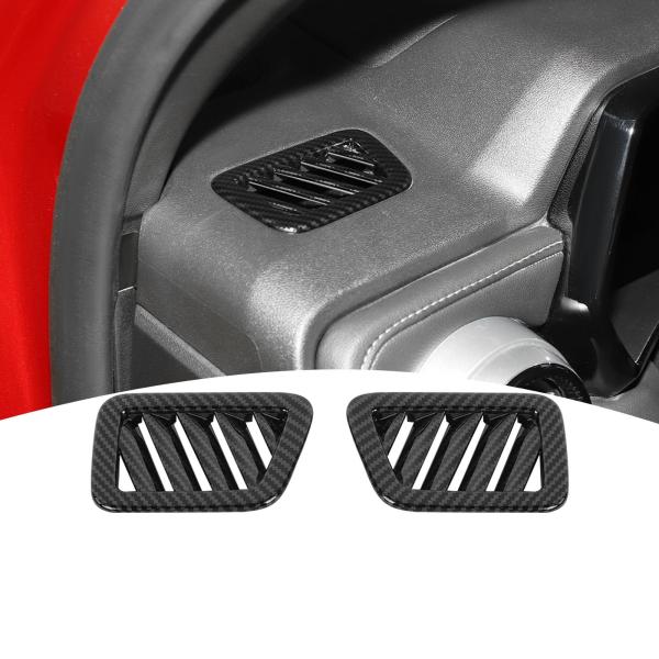 商品名: PDKLIN コロラドダッシュサイドエアベントカバートリムパネル シボレーコロラド2023 2024年以降用 カーボンファイバーグレインインテリアアクセサリー 2個 PDKLIN for Colorado Dash Side Ai...