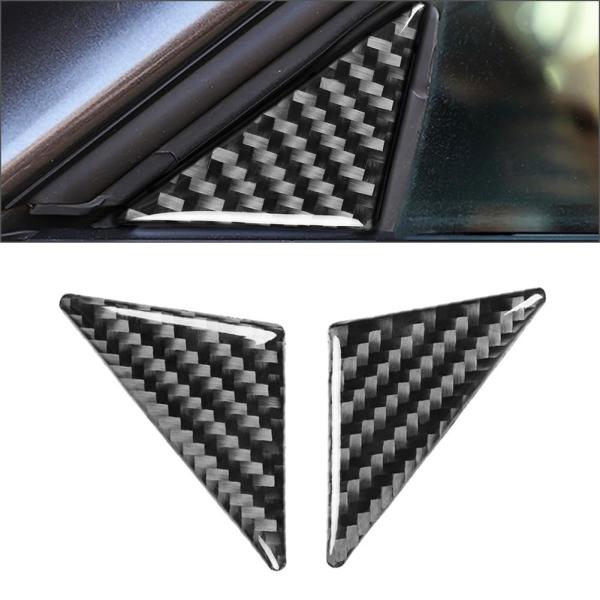 商品名:  Cnwaga3 2Pcs Left Hand Carbon Fiber + Epoxy Coating (Soft) Cover Trim Exterior Accessories Side Window Pillar Blac...