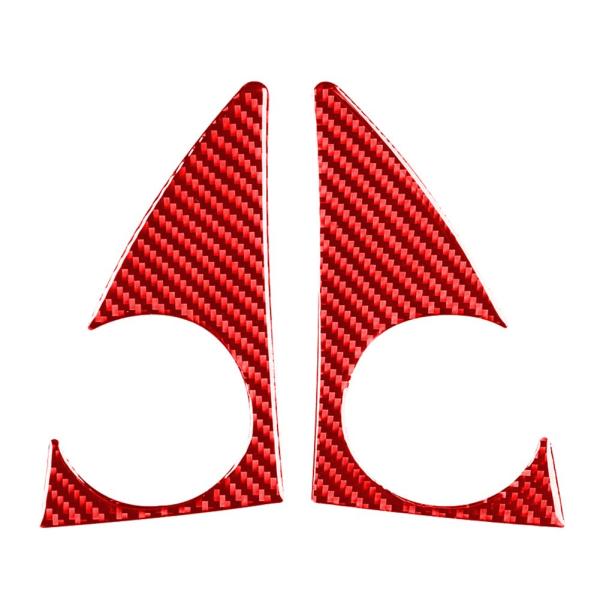 商品名:  Cnfang4 Cabon Fiber Red Front Windshield Side Pillar molding Cover Trim Decoration Frame Panel 2PCS for Toyota Tun...