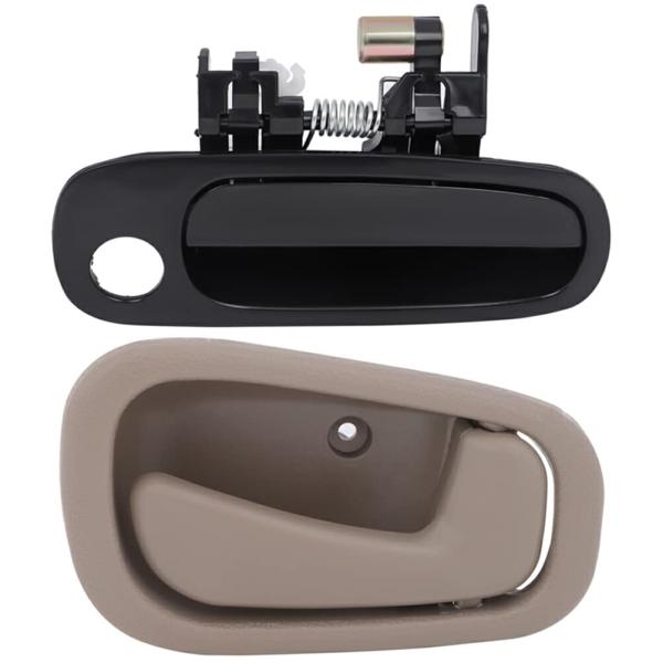 商品名:  LUJUNTEC Interior Exterior Front Passenger Right Side Door Handle Replacement for 1998-2003 for Toyota for Corolla...
