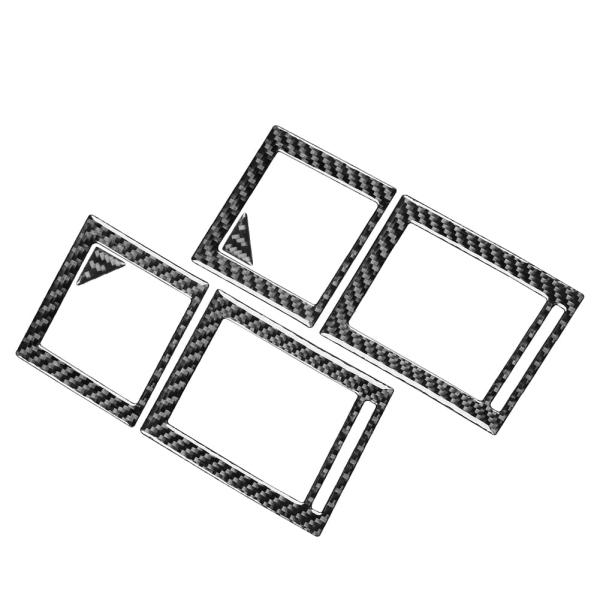 商品名: Cnswee6 6個 エアベントアウトレットカバー ダッシュボード サイドインテリアアクセサリー カーボンファイバー+エポキシコーティング(ソフト) クライスラー300 300C 2005-2010用 Cnswee6 6Pcs A...