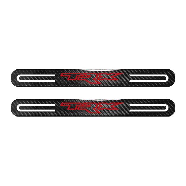 商品名:  iPick Image for RAM 1500 TRX Black Sticks Style Real Carbon Fiber 2 Pcs Universal Door-Sill-Step Protector Guard D...