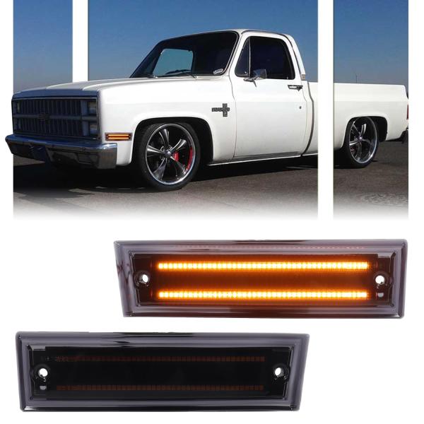 商品名:  GSOWO 2 PCS [Upgraded] Amber LED Side Marker Light for 1981-1991 Chevy C10 C20 C30 GMC C1500 C2500 Suburban Blazer...