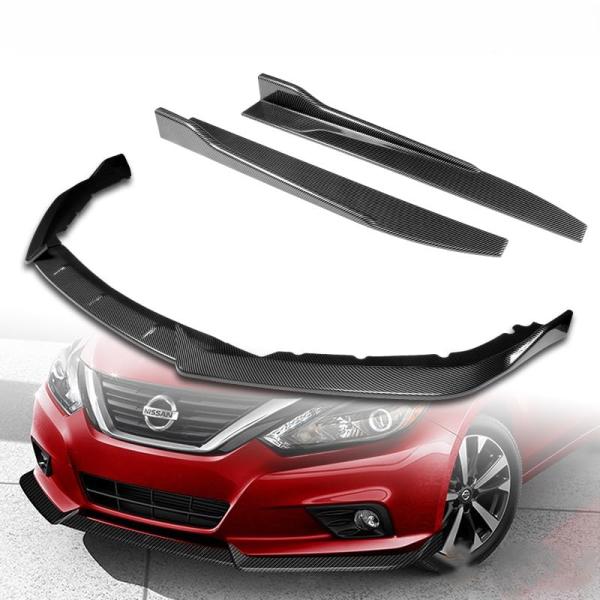 商品名:  HK5 5pcs Combo Front Bumper Body Kit Lip + Side Skirt Extensions Diffuser Compatible with 2016-2018 Nissan Altima ...