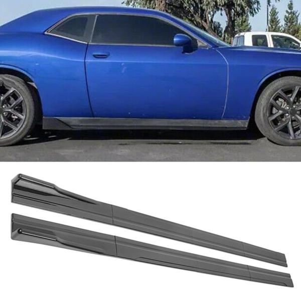 商品名:  Side Skirts Extension Fit for 2008-2021 D0DGE Challenger Black 86.6"/2M Side Skirt Rocker Panel Lip Splitterブランド: ...