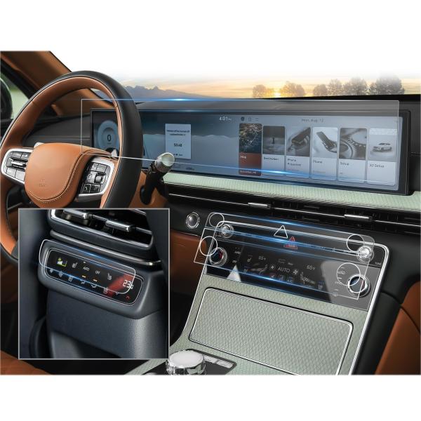 商品名: 2025 GV80 G80 (27インチ タッチスクリーン オールインワン 2枚 + センターA/C 4枚 + リアAC 2枚) スクリーンプロテクター 2025 Genesis GV80 2.5T/3.5T G80 アクセサリー...