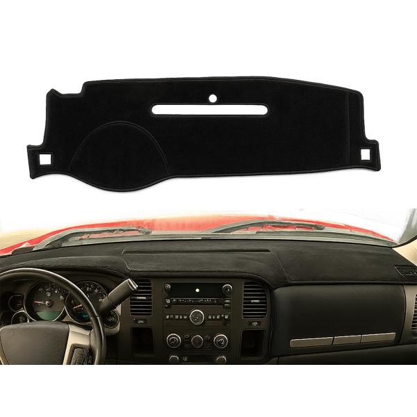 商品名: Airyfluxx ダッシュボードカバー シボレー・シルバラード・シエラ 2007-2013、2007-2014 シボレー タホ サバーバン デナリ アバランチ GMCユーコン/ XL ダッシュスピーカーなし、グローブボックスアク...