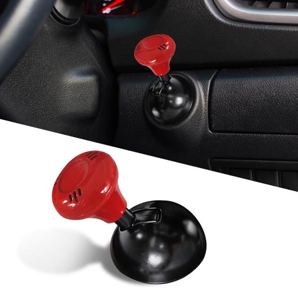 商品名: PACLVIO カージョイスティックスターター、車のスタートボタンカバー、車のプッシュからスタートボタンロッカーメタルプッシュボタンスタートカバーロッカー、ユニバーサルカーアクセサリー ワンタッチスタートギアレバー ほとんどの車用...