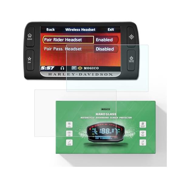 商品名:  Mogico Nano Glass Dashboard Screen Protector for Harley Davidson Boom Box 6.5 GT 2014-2018 Electra Street Road Gli...