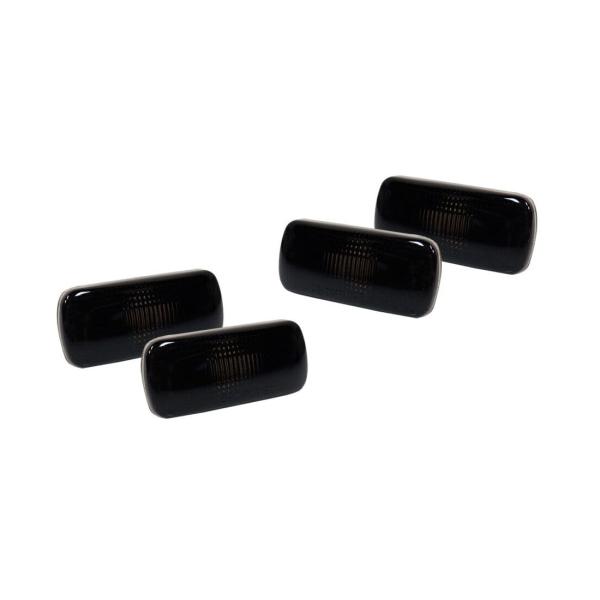 商品名:  HDOZTOJI 4pcs Smoked Lens Front+Rear Quarter Panel Side Marker Lamp Housings Black ABS Housing Bulbs Not Inclued f...